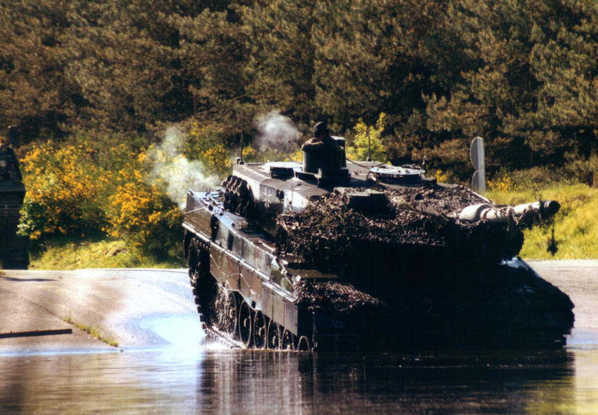 Has there been any notable use of the amphibious or deep fording ...